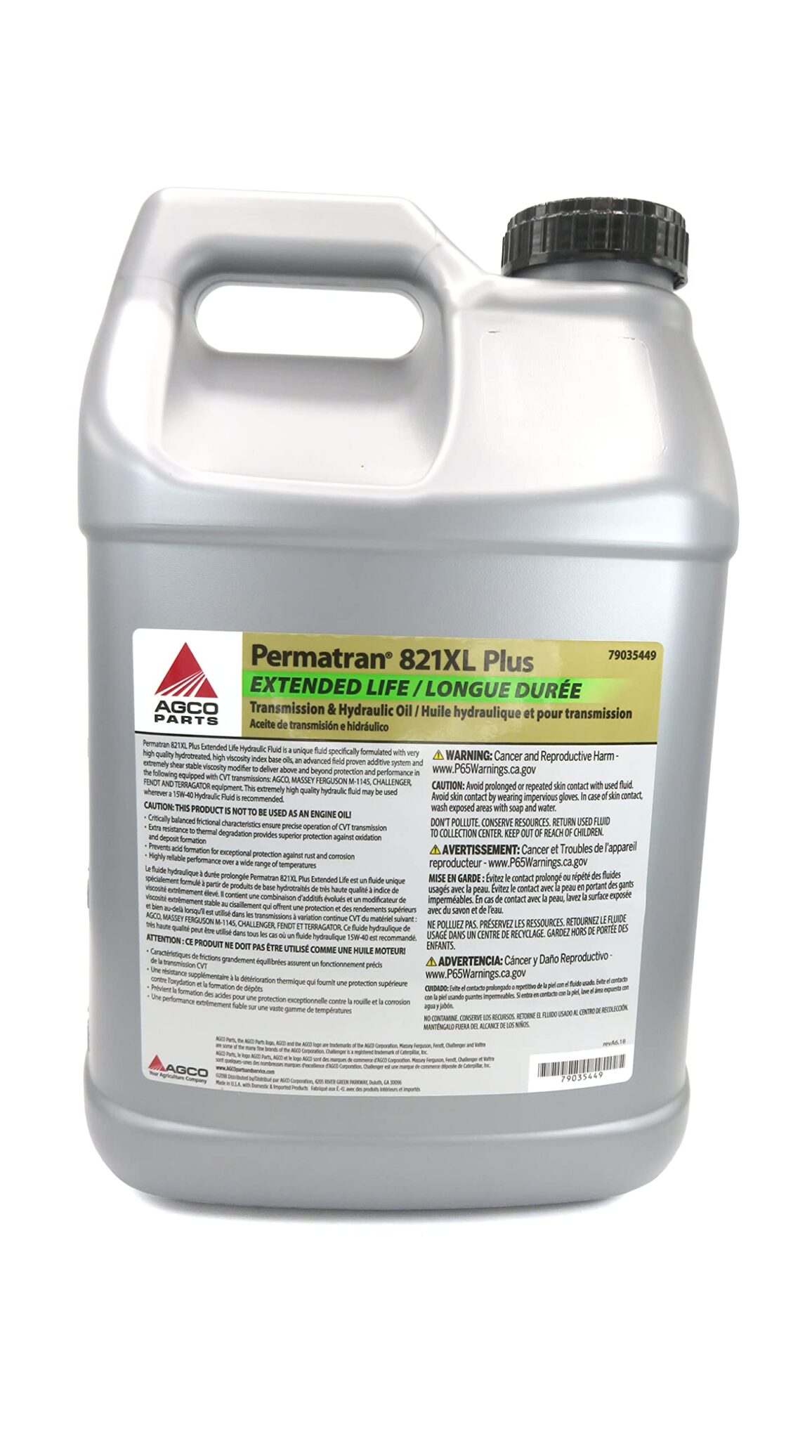 AGCO Permatran 821 XL Plus Extended Life 15W-40 Transmission ...